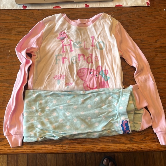 Peppa Pig | Pajamas | Peppa Pig Pink And White Pajama Tops | Poshmark